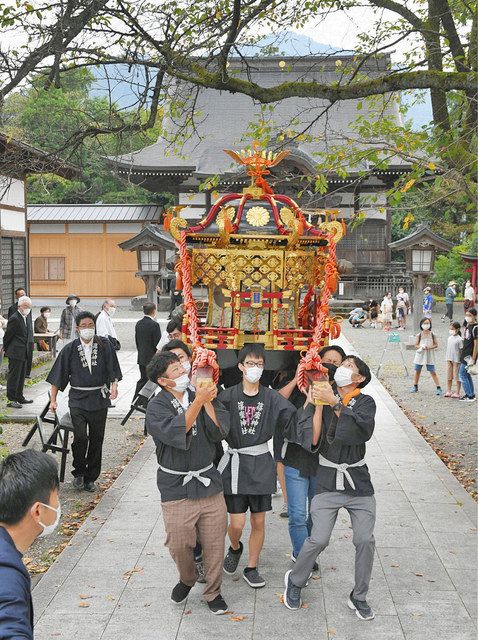 本神輿60年以上ぶりに練る 大野篠座神社中日新聞Web