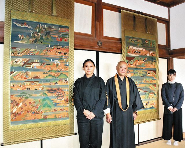 聖徳太子絵伝の複製品第一幅ほぼ完成 1日から安土観音正寺で公開 中日新聞Web