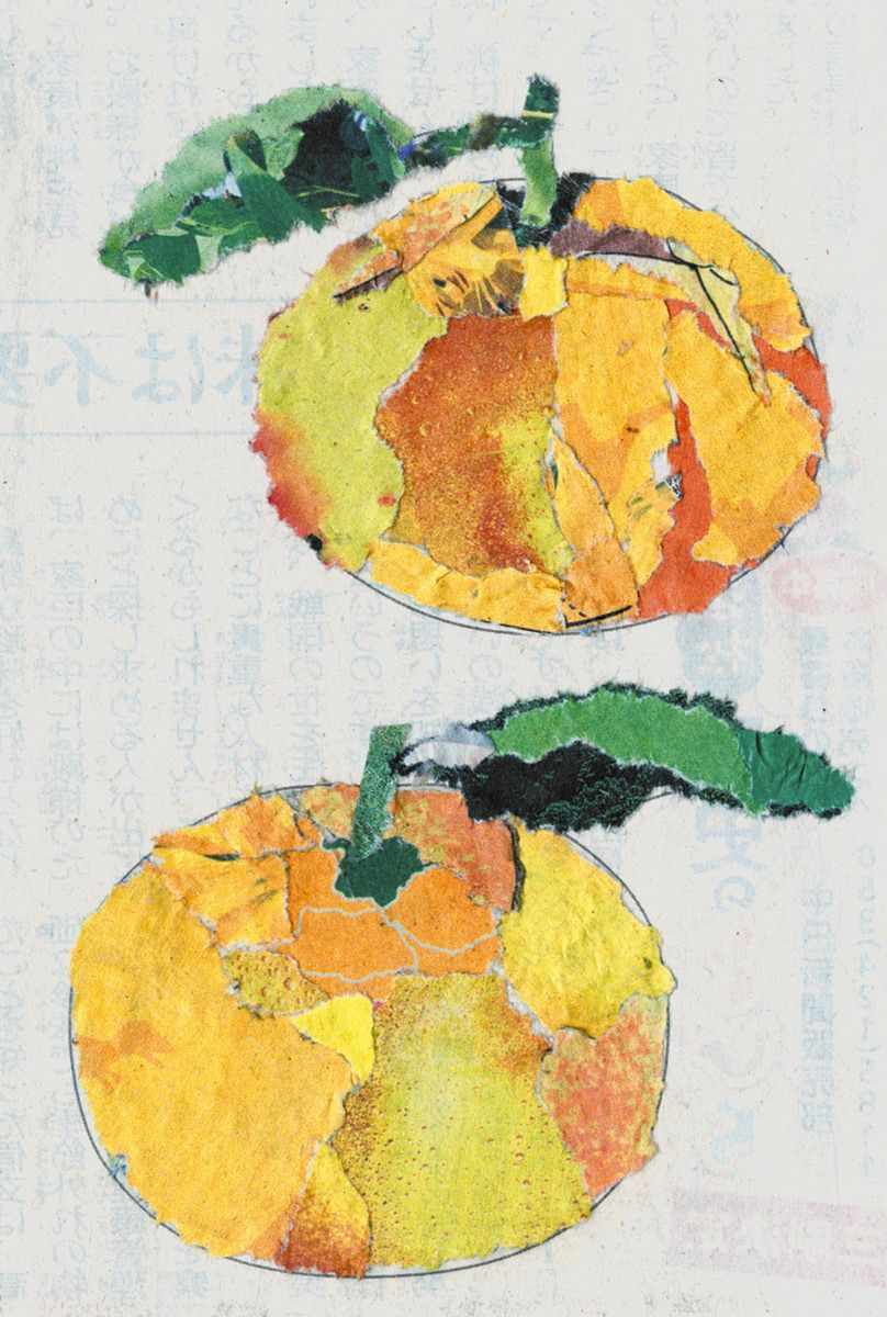 新聞ちぎり絵 静岡めぐり 三ケ日町のミカン中日新聞しずおかWeb