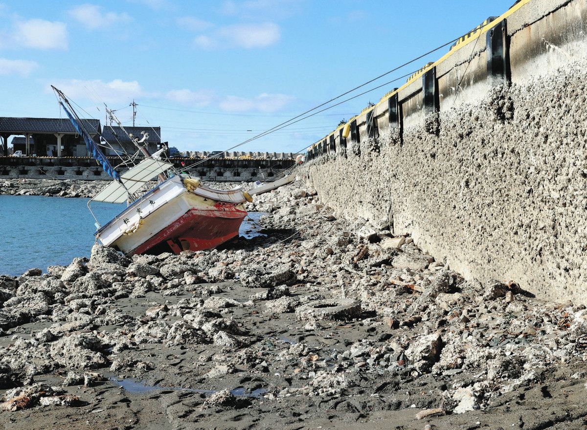 【能登半島地震】地盤隆起や防波堤損傷… 石川県内の86.9％の漁港が被害：北陸中日新聞Web