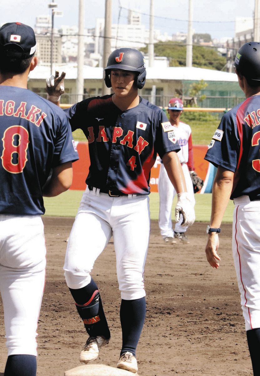 【野球U18W杯】横浜トリオのクリーンアップ3連打で日本3連勝 タイムリーの奥村凌大「一緒にやってきた3人が並んでいるので安心感がある」：中日スポーツ・東京中日スポーツ