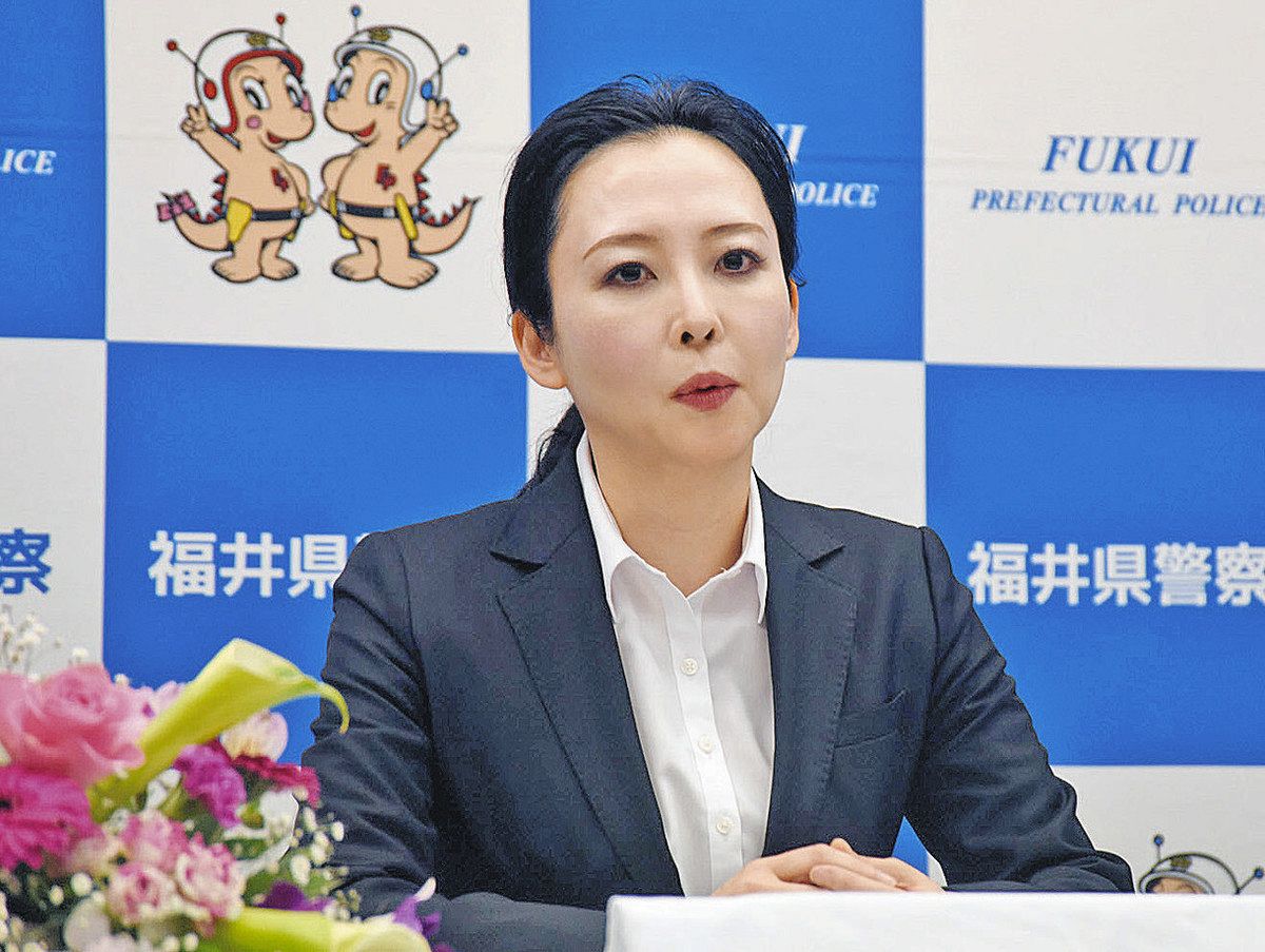 原発警備「万全を期す」 県警初の女性本部長 増田氏が着任会見：日刊県民福井Web