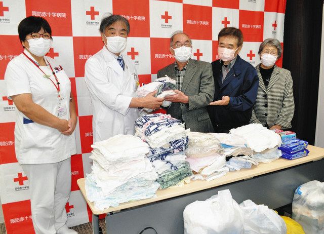 赤十字病院に清拭布7000枚を贈呈 諏訪・豊田地区社福協：中日新聞Web