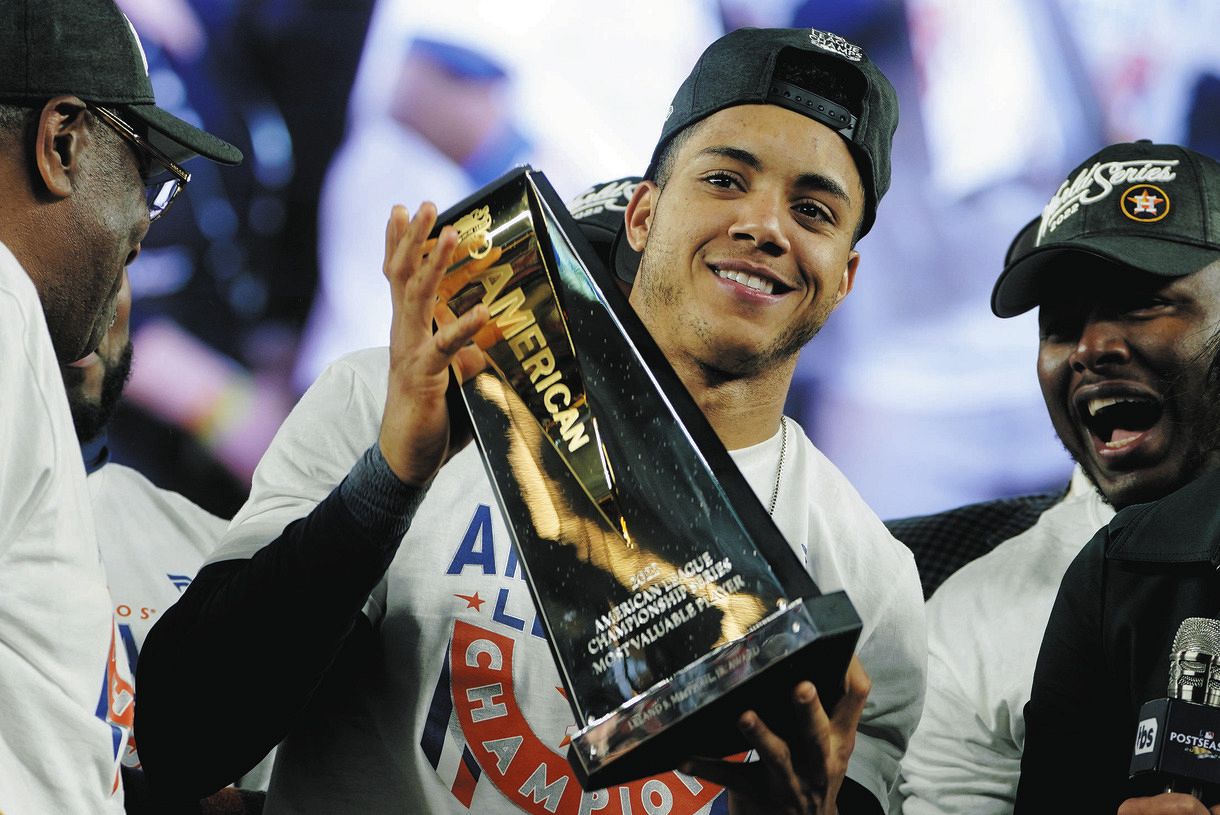 アストロズ・ペーニャ、シリーズMVP 「うちのケミストリーにかなうところなんてないよ」 ヤンキースに4連勝スイープでWS進出【MLB】：中日スポーツ・東京中日スポーツ