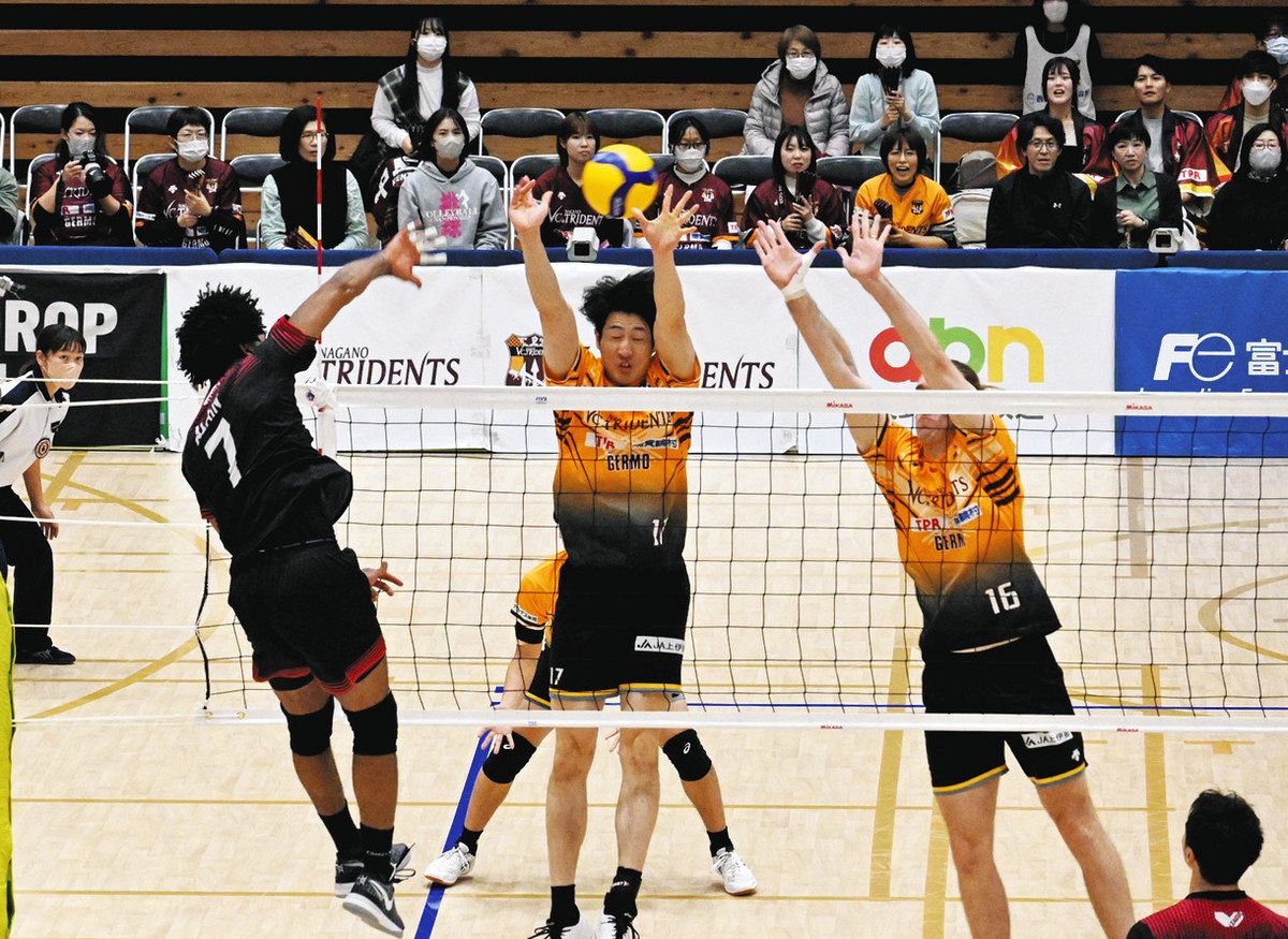 サントリーにストレート負け V1・VC長野トライデンツ：中日新聞Web