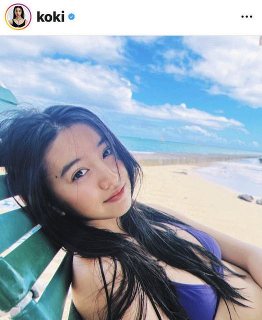 【写真】Koki，「海に行った時の写真」：中日スポーツ・東京中日スポーツ