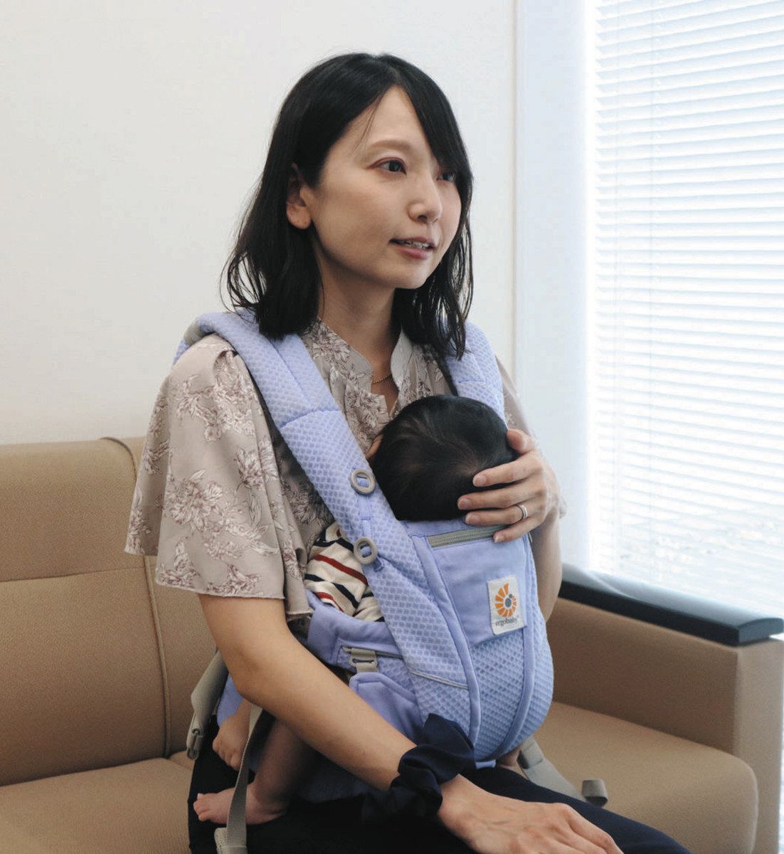 「産休」への覚悟を振り返る諸井市議。「先例をつくれたことに意義を感じる」＝豊橋市内で 