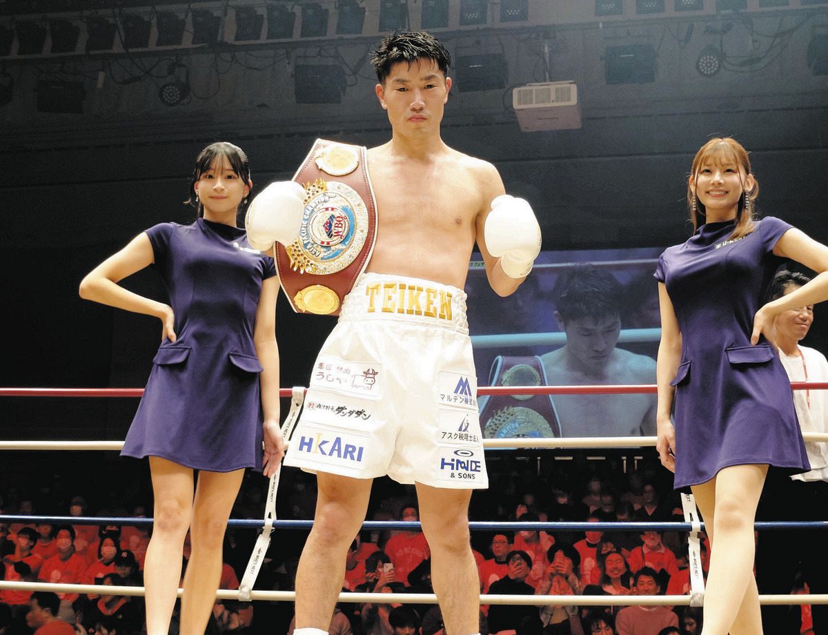 藤田健児、WBOAP王座を防衛 試合後は1日に亡くなった長野マネジャーに触れてリングで涙【ボクシング】：中日スポーツ・東京中日スポーツ