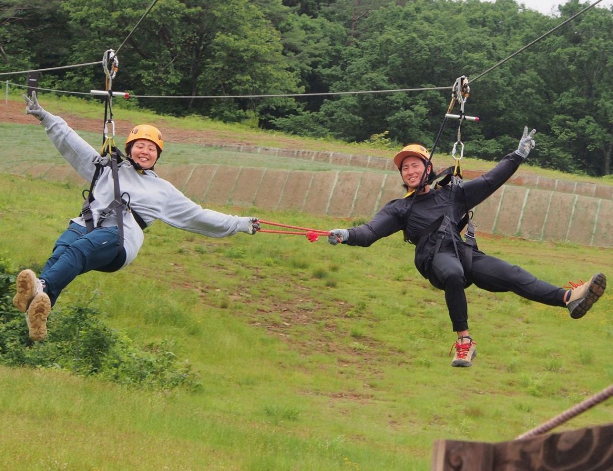 Zipline at Ski Resort Gains Popularity：中日新聞Web