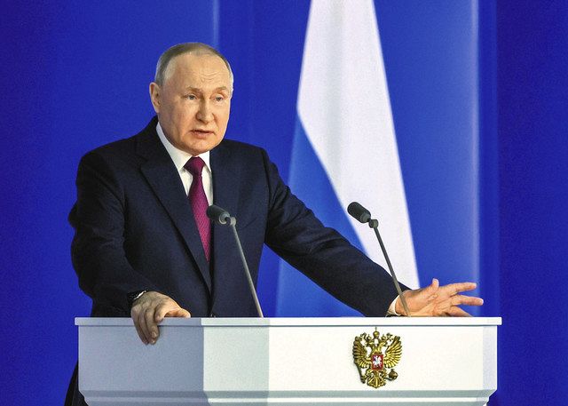 新start「履行停止」 プーチン氏演説、侵攻改めて正当化:中日新聞web
