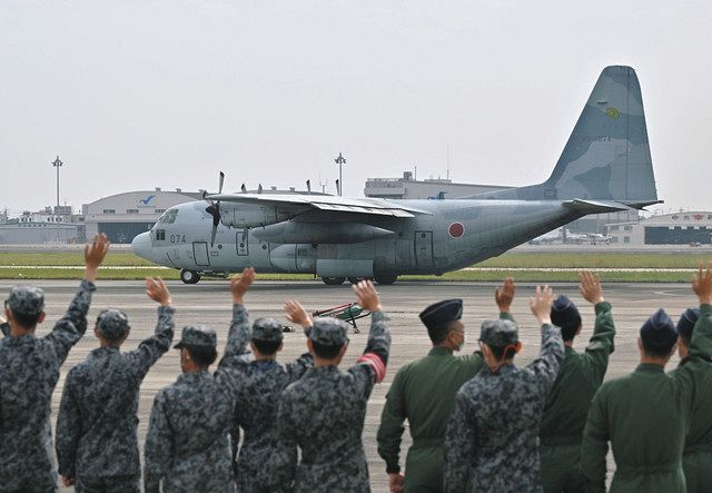 小牧基地からジブチへ 空自C130輸送機がスーダン邦人避難準備に出発：中日新聞Web