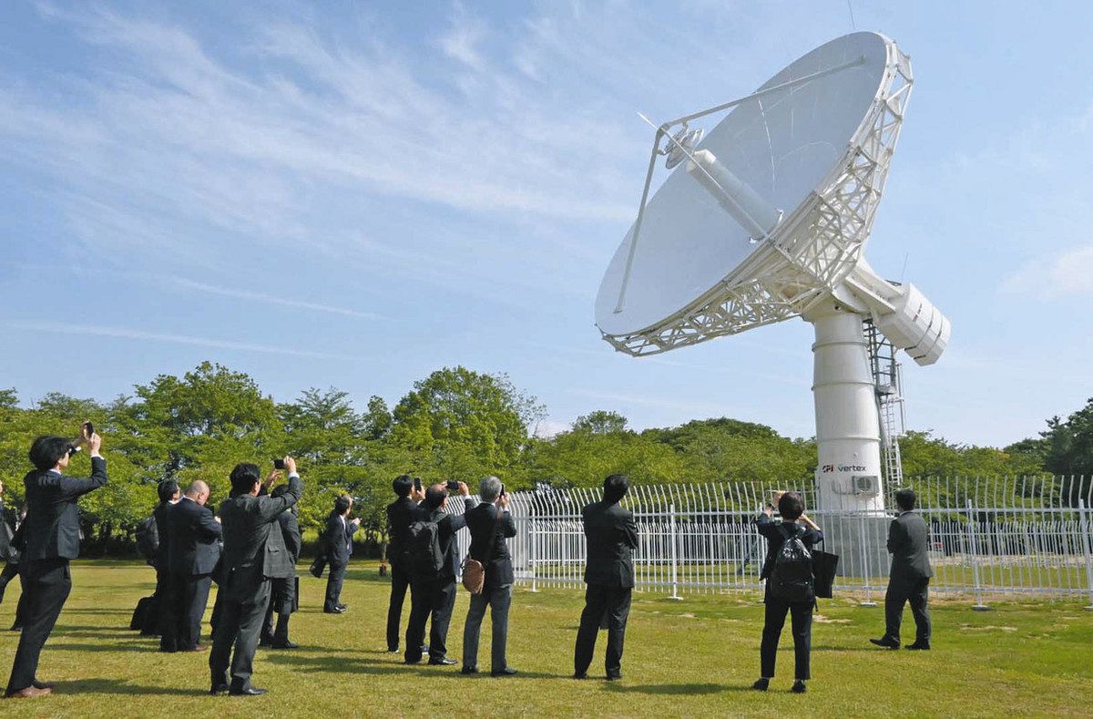 高性能アンテナお披露目 探査機の運用支援 福井工大あわらキャンパス ：日刊県民福井Web
