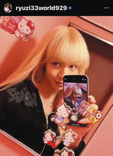 【写真】ryuchell、金髪に黒のアウターで「ギャル化」：中日スポーツ・東京中日スポーツ