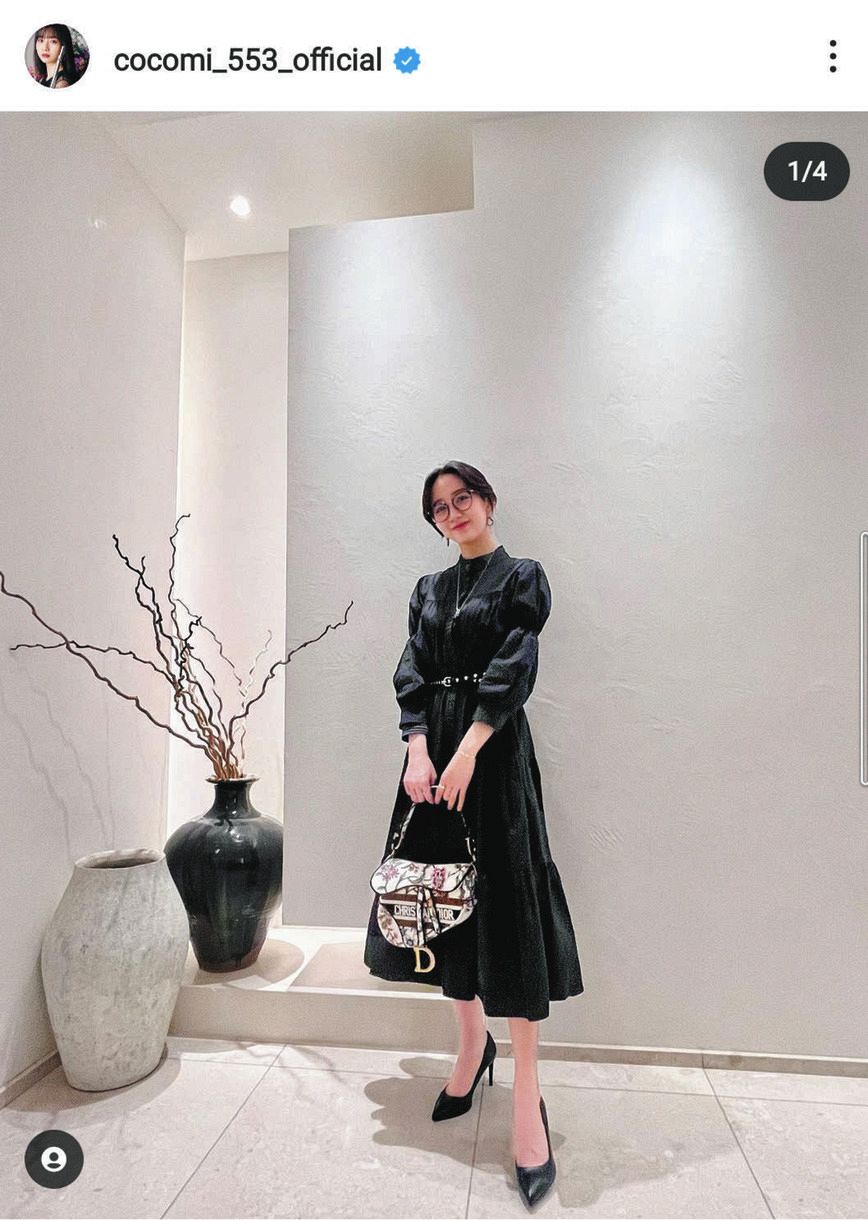 【写真】黒で決めたCocomiの“お誕生日コーデ”：中日スポーツ・東京中日スポーツ