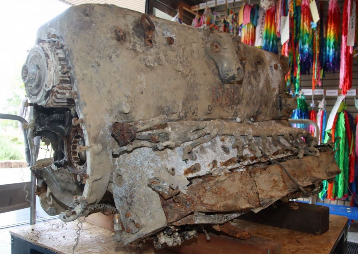 Engine of Former Japanese Army Fighter "Hien" Found Underground：中日新聞Web