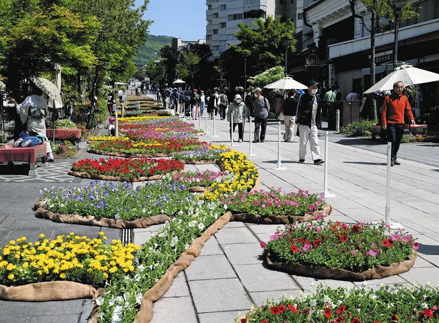 花回廊、よさこい披露 長野・中央通り：中日新聞Web